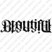 Beautiful / Disaster Ambigram Tattoo Instant Download (Design + Stenci ...