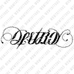Destroy / Create Ambigram Tattoo Instant Download (Design + Stencil) S ...