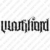 Work Hard / Play Hard Ambigram Tattoo Instant Download (Design + Stenc ...